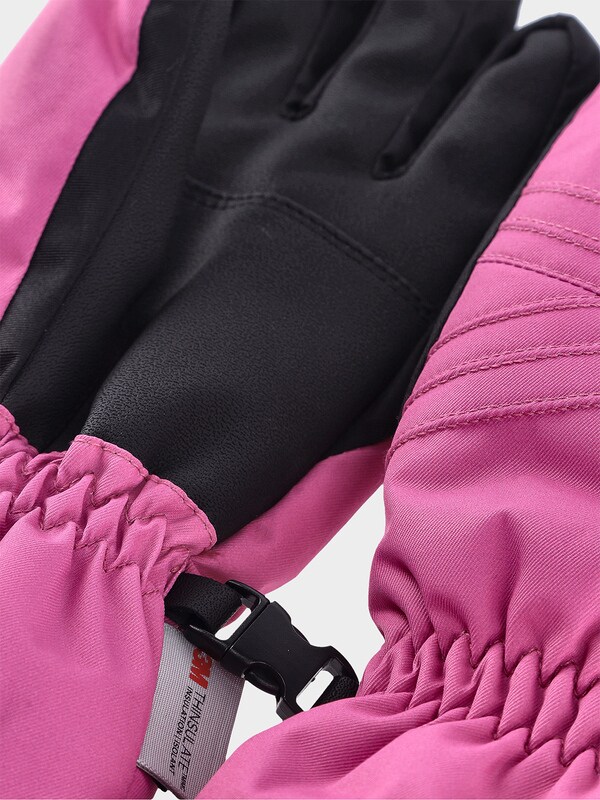 Thinsulate Women s Ski Gloves Pink 4F Sportswear and shoes