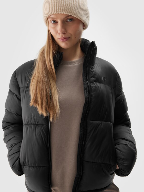 Women s synthetic filled down jacket black